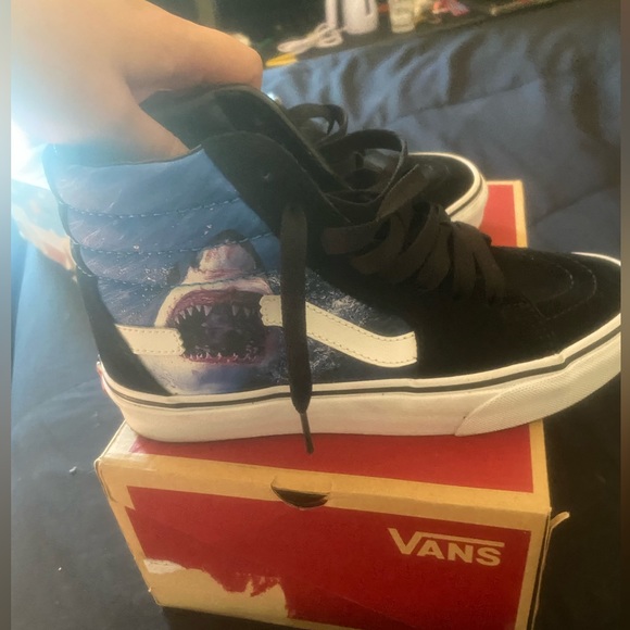Vans | Shoes | Vans Shark Week X Sk8hi Black Blue Vna4bv6xkc | Poshmark